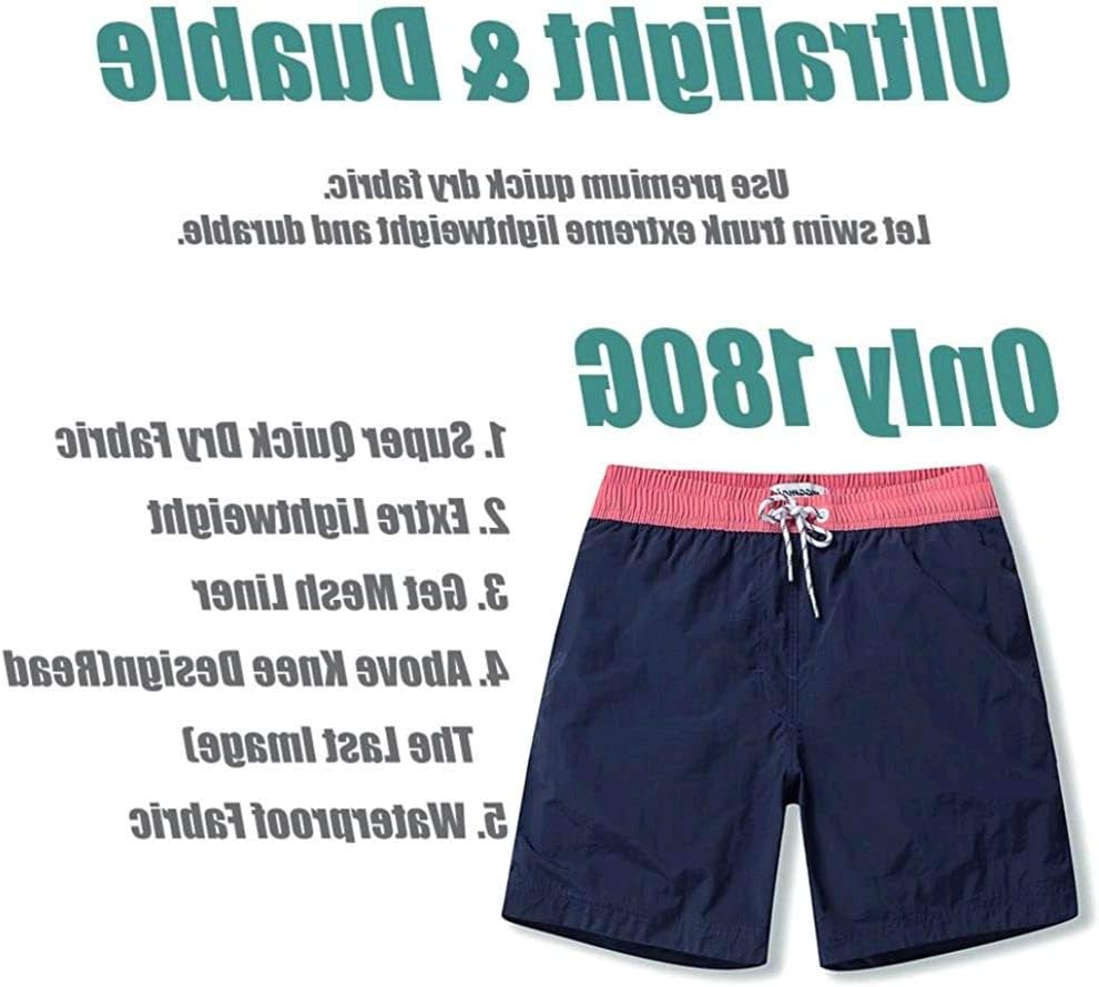 maamgic Mens Swim Trunks Quick Dry Swim Shorts with Mesh Lining Funny ...