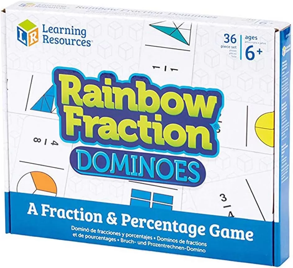Rainbow Fraction Dominoes - Learning Resources
