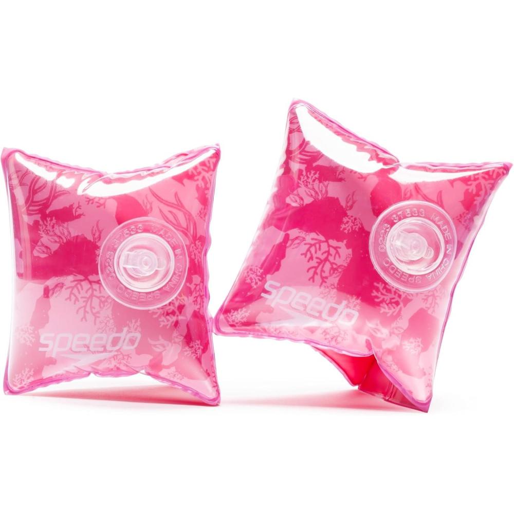 Speedo unisex-child Swim Arm Bands Begin to Swim(Blossom Pink Camo ...