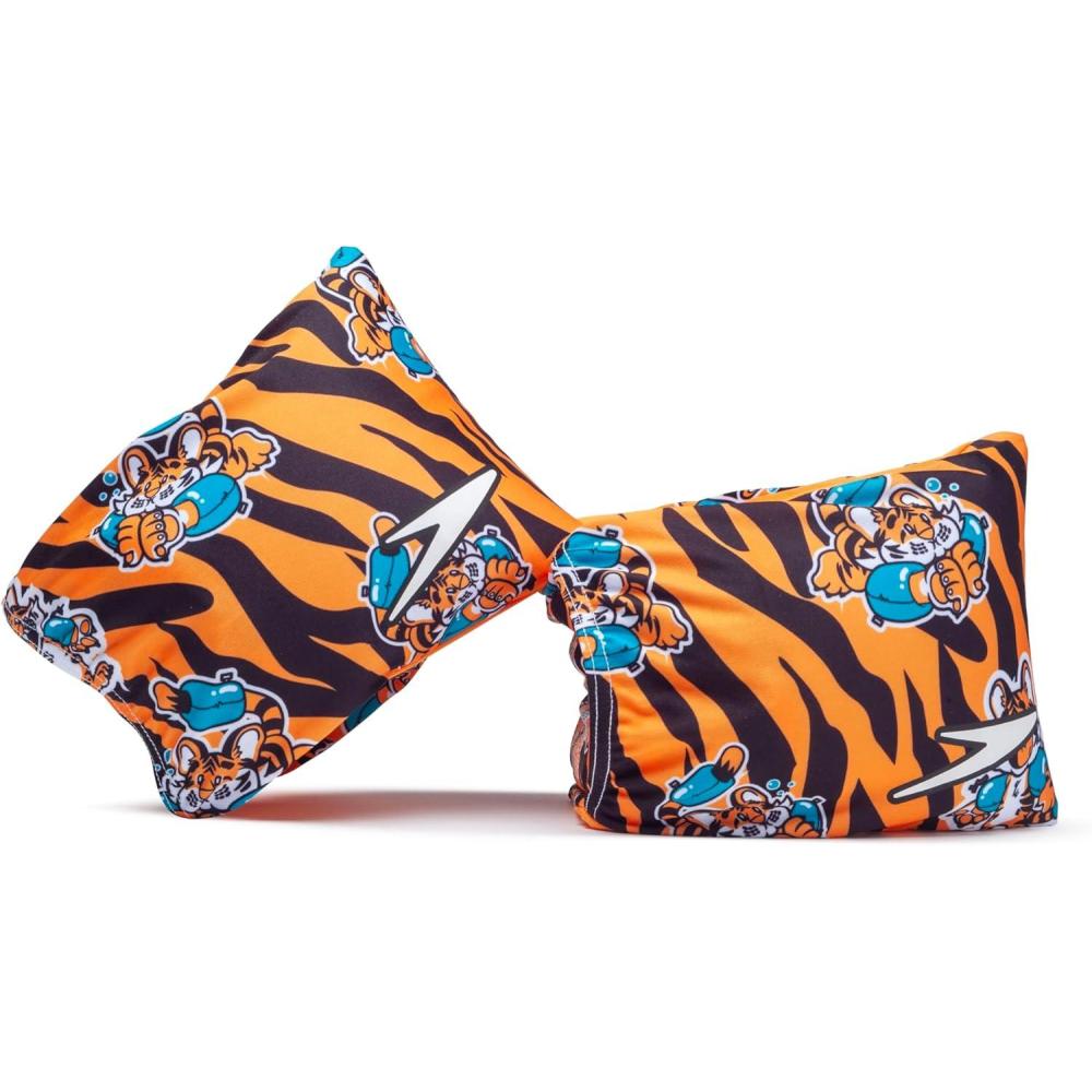 Speedo unisex-child Swim Arm Bands Begin to Swim(Flu Orange Tiger ...